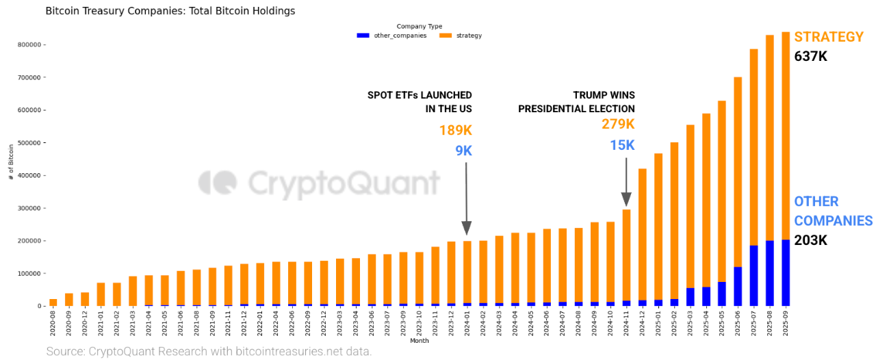 [05 September 2025] Light-dark: The State of Treasury Companies’ Bitcoin Demand | CryptoQuant